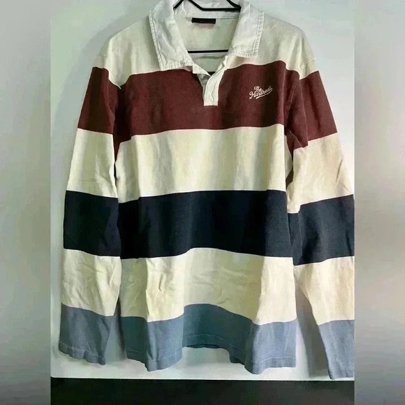 The Hundreds | Shirts | The Hundreds Mens Long Sleeve Stripe Polo ...